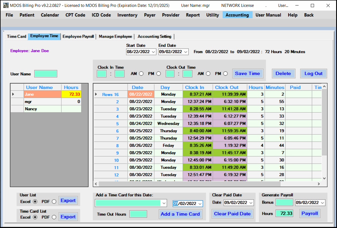 employee payroll software for small businesses- Service - Price List