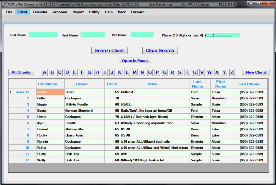 Pet Grooming Software