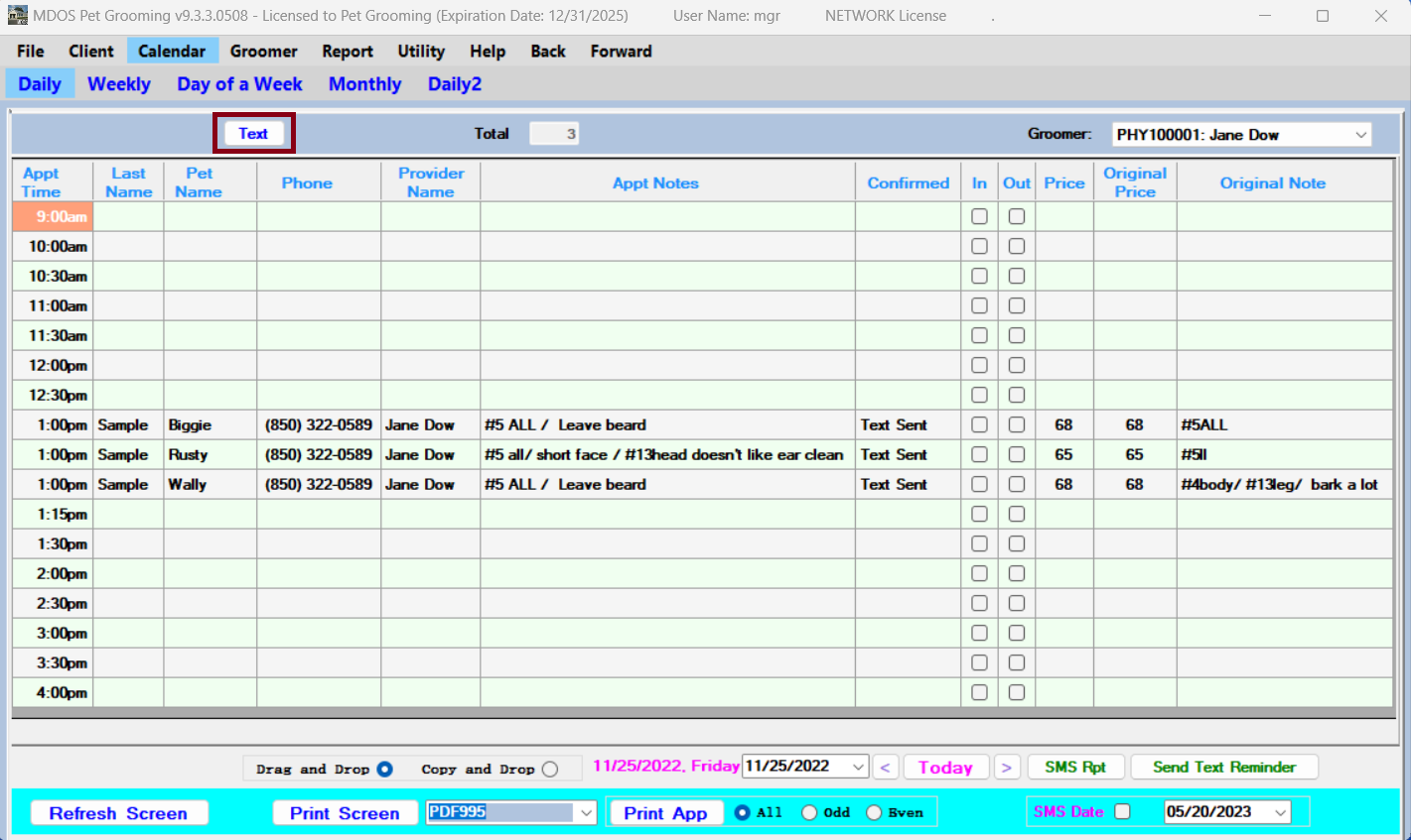 Pet Grooming Software